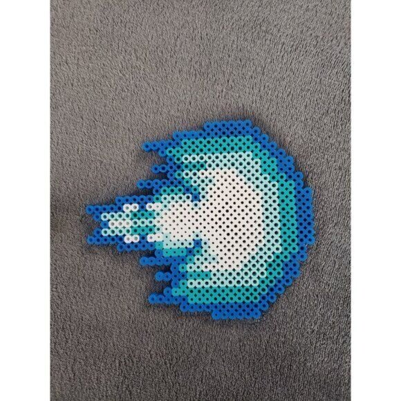 Handmade | Wall Decor | Mega Man X With Fire Ball Perler Bead Art Pixel ...